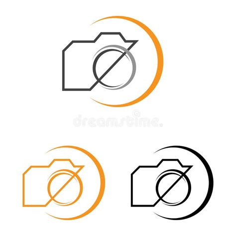 Camera Photography Logo Icon Vector Design Template Stock Vector