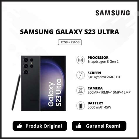 Jual Samsung Galaxy S23 Ultra 5g 12gb256gb Garansi Resmi Di Seller