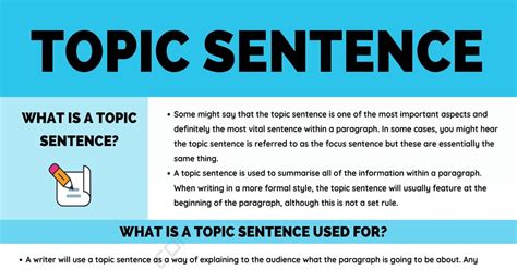 Topic Sentence Essay Examples Sitedoct Org