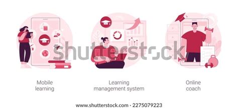 Learning Management System Abstract Concept Vector Stock Vector Royalty Free 2275079223