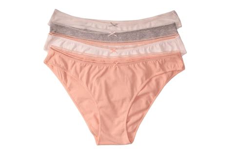 Premium Photo Women Cotton Panties Isolated On White Background