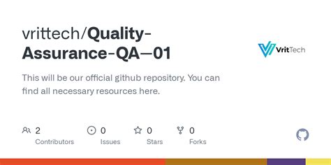 Github Vrittech Quality Assurance Qa 01 This Will Be Our Official Github Repository You Can