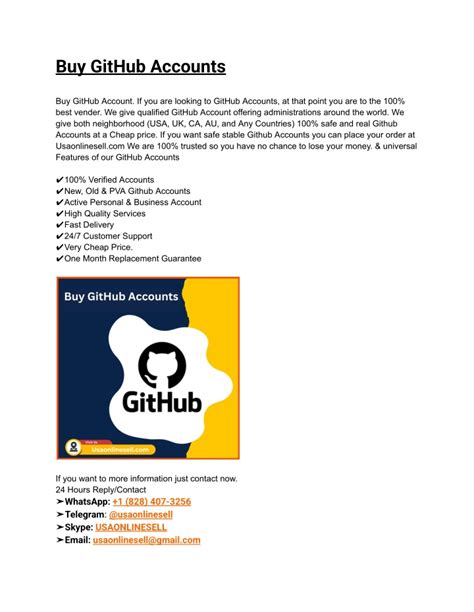 Ppt Buy Github Accounts Powerpoint Presentation Free Download Id