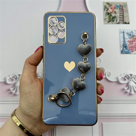 قاب گوشی Galaxy A32 4g سامسونگ مای کیس لاکچری My Case دستبندی قلبی مخمل