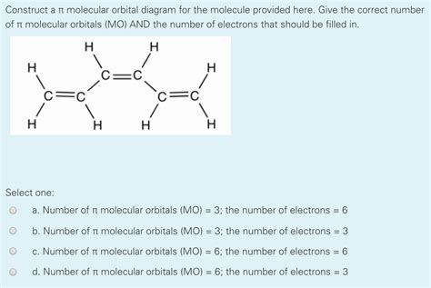Solved Construct A N Molecular Orbital Diagram For The Chegg Com