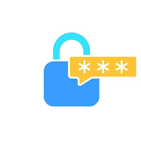 Premium Vector Closed Padlock With Password Line Icon Security Protection Key Door Password