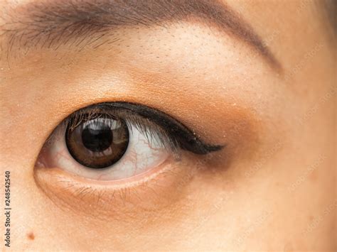 Asian Eyes Close Up