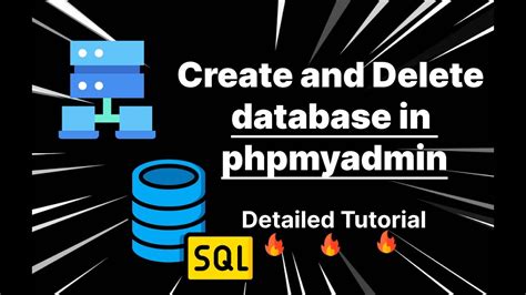Short Video Tutorial To Create ⚙️ And Drop Database In Phpmyadmin Local Host 🔥 Xampp