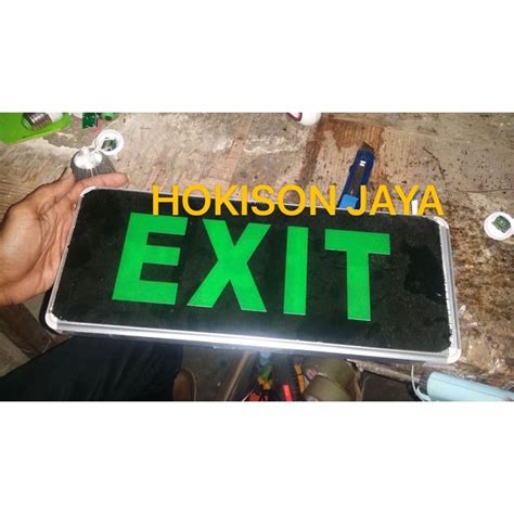 Jual Lampu EXIT Inbow HOKISTAR Dengan Tulisan EXIT Shopee Indonesia