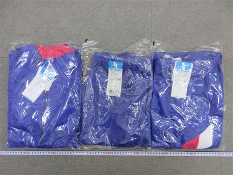 【未使用】m【10 7】★3 衣料品店在庫品 ヒットユニオン 体育着 体操着 190サイズ 3点セット 長袖上衣 短パン 長ズボン 学校