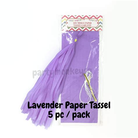 Sg Seller Paper Tassel Metallic Tassle For Birthday Party Decoration