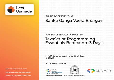Sanku Ganga Veera Bhargavi On Linkedin Javascript