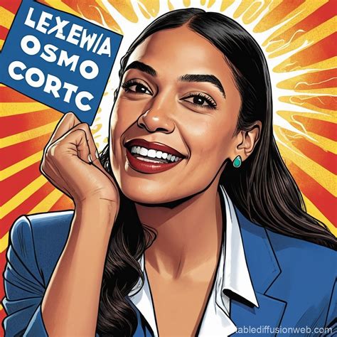 Alexandria Ocasio Cortez Portrait Stable Diffusion Online