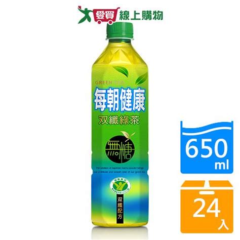每朝雙纖綠茶 650ml X 24入箱【愛買】 綠茶烏龍茶 Yahoo奇摩購物中心