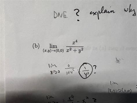 Solved Find The Limit If Exists Or Show That The Chegg