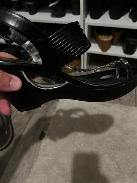 Added Some Much Needed Cum To A Friends Wedges Shoefuck