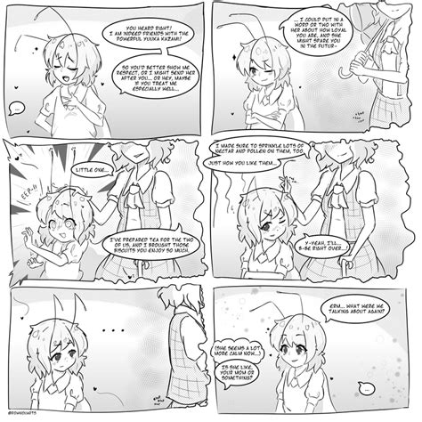 Kazami Yuuka And Wriggle Nightbug Touhou Drawn By Rownou Danbooru