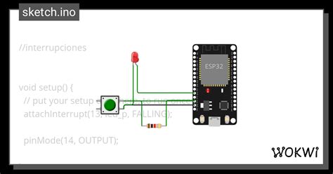 Interrupciones Wokwi Esp32 Stm32 Arduino Simulator