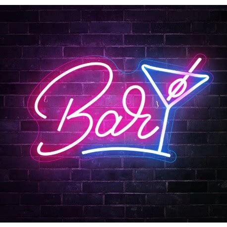 PLACA PAINEL LETREIRO LED NEON Bar Drink 45x26cm Shopee Brasil