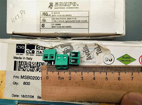 Terminal Block 2pos Msb02001 Assy Fe