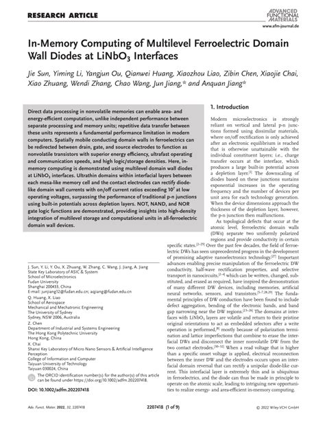 InMemory Computing Of Multilevel Ferroelectric Domain Wall Diodes At
