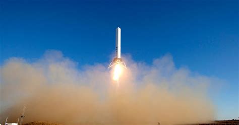 Spacex Grasshopper Hovering Rocket Completes Highest Launch And