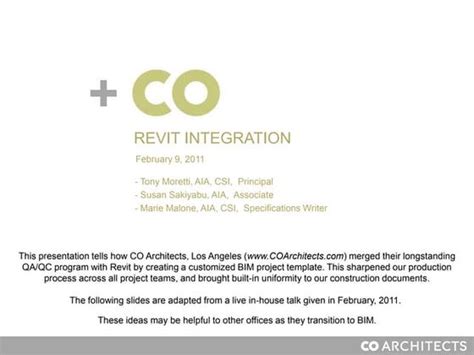 Houston Revit User Group Presentation Jan 2011 Pptx Interior