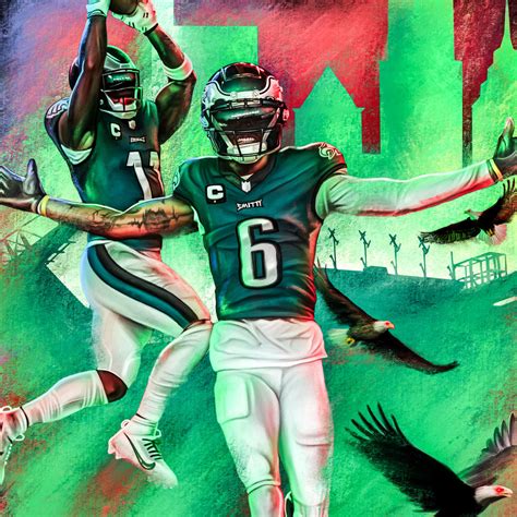 Devonta Smith And Aj Brown Duplex Spector Sports Art