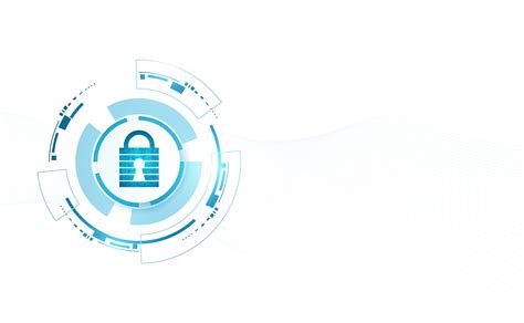 Abstract Cyber Security With Padlock Blue Circle Technology Future Cyber Background 5843407