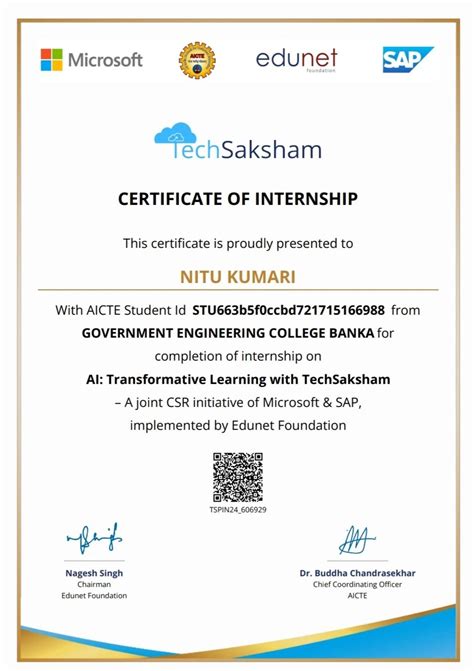 aicte techsaksham microsoft sap edunetfoundation internship nlp