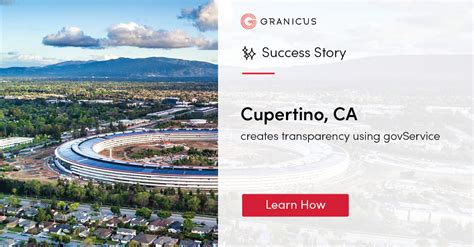 Cupertino CA Creates Transparency Using GovService Success