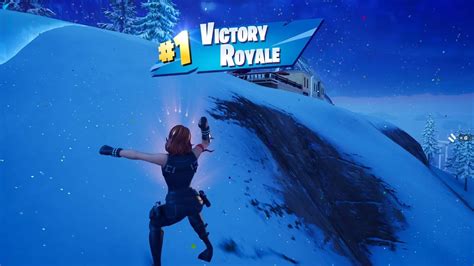 Black Widow Skin Solo Gameplay In Fortnite Youtube