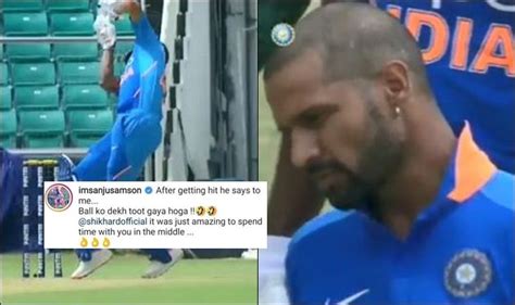 Sanju Samson Reveals What Shikhar Dhawan Said After Getting Hit By