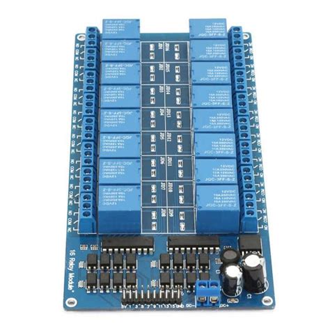 Relay Module Board 16 Channel 12V Relay Interface Control Card With Optocoupler Protection