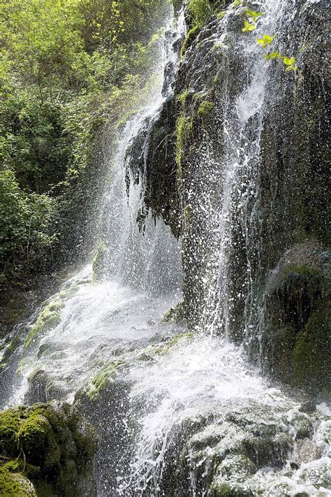 قطرات الماء غابة اسبانيا الشلال صورة الخلفية والصورة للتنزيل المجاني