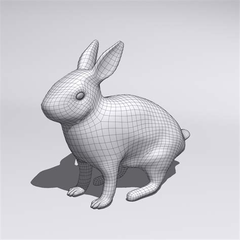 兔子 3d模型 25 Obj Max Fbx Dae C4d Blend Free3d