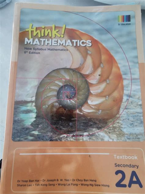 Sec 2 Math Textbook 2a Hobbies And Toys Books And Magazines Textbooks On