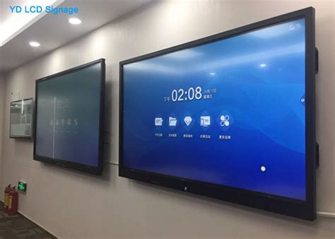 LCD Wide Flat Interactive Touch Screen Kiosk 55 Inch Ultra Thin 4K Smart TV