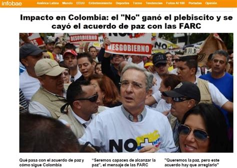 Así Registraron Los Principales Medios El Resultado Del Plebiscito En