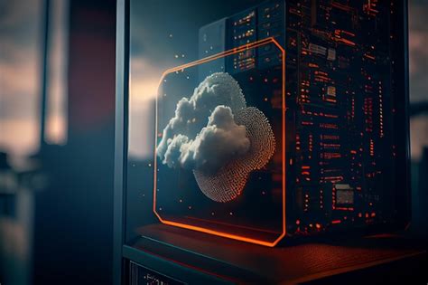 Premium Photo Cloud Computing Technology Conceptgenerative Ai