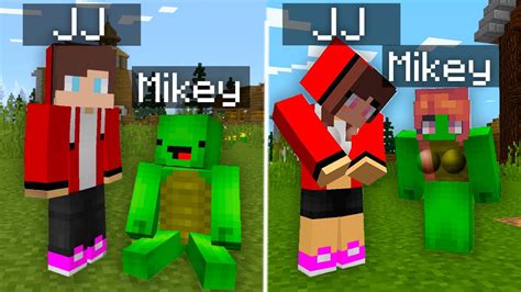 Jj And Mikey Became Girl In Minecraft Challenge Maizen Youtube