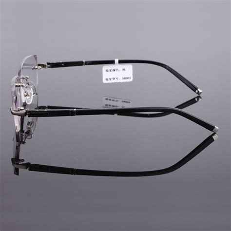 Reven Jate 58003 Pure Titanium Rimless Eyeglasses Gray Fuzweb