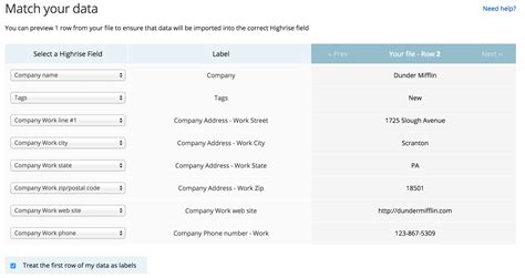 Import CSV Or Excel Files Highrise Help