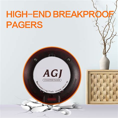 breakproof restaurant pager wireless coaster pager system calling