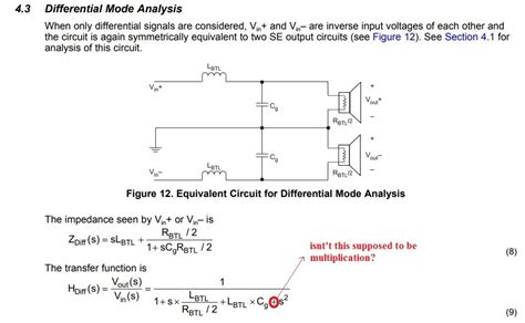 Sloa B Class D LC Filter Design Audio Forum Audio TI E E Support Forums
