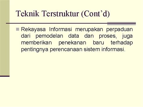 Siklus Metode Dan Teknik Pengembangan Sistem Informasi Analisis