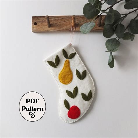 Felt Stocking Pattern Etsy