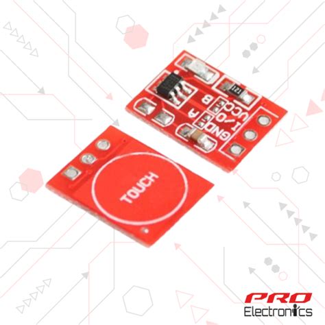 Modulo Sensor Touch TTP223 Rojo Pro Electronics