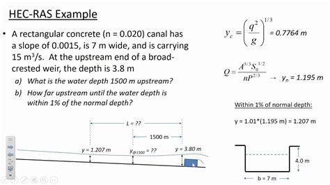 Ce 331 Class 29 30 April 2019 Hec Ras Demo Youtube