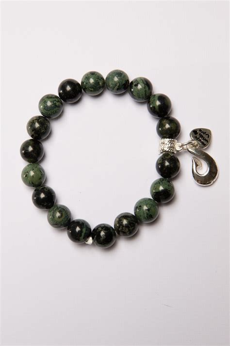 Aroha Hook Greenstone Bracelet Knights The Jewellers Online Jewellery